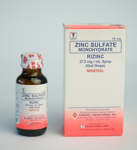 Zinc Sulfate Monohydrate 27.5 / mL Syrup (Oral Drops) - Diamond ...